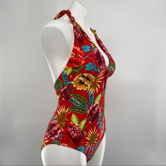 Sunn Lab Swim | Swim | Sunn Lab Swim Red Floral Pc Swimsuit Nwt | Poshmark
